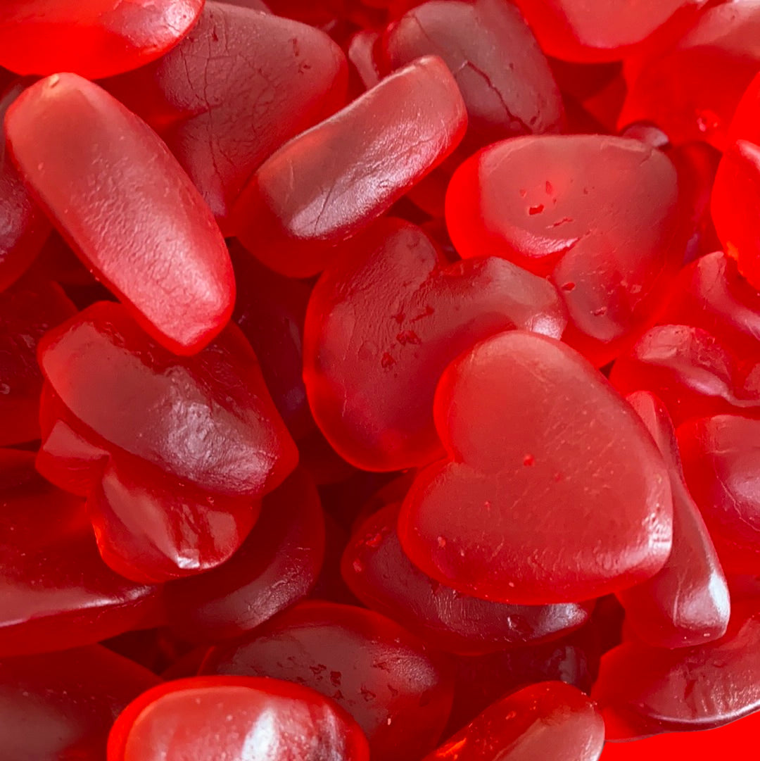 red hearts candy