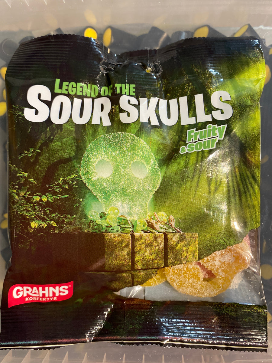 Sour Skulls Fruity Flavors 2oz Swedish candy bag – Nantasket Sweets By ...
