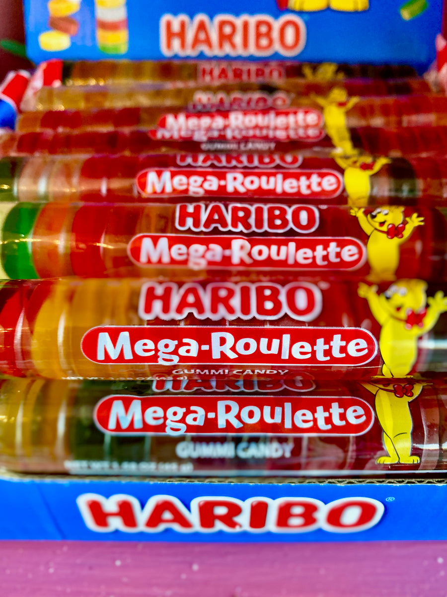 Haribo Mega Roulette Gummi Candy 3 rolls Gluten free – Nantasket Sweets ...